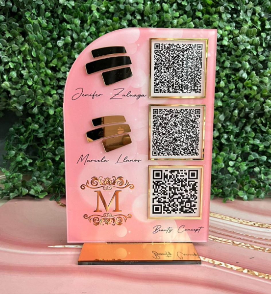 Hablador acrílico medios de pago - Impresiones y Publicidad